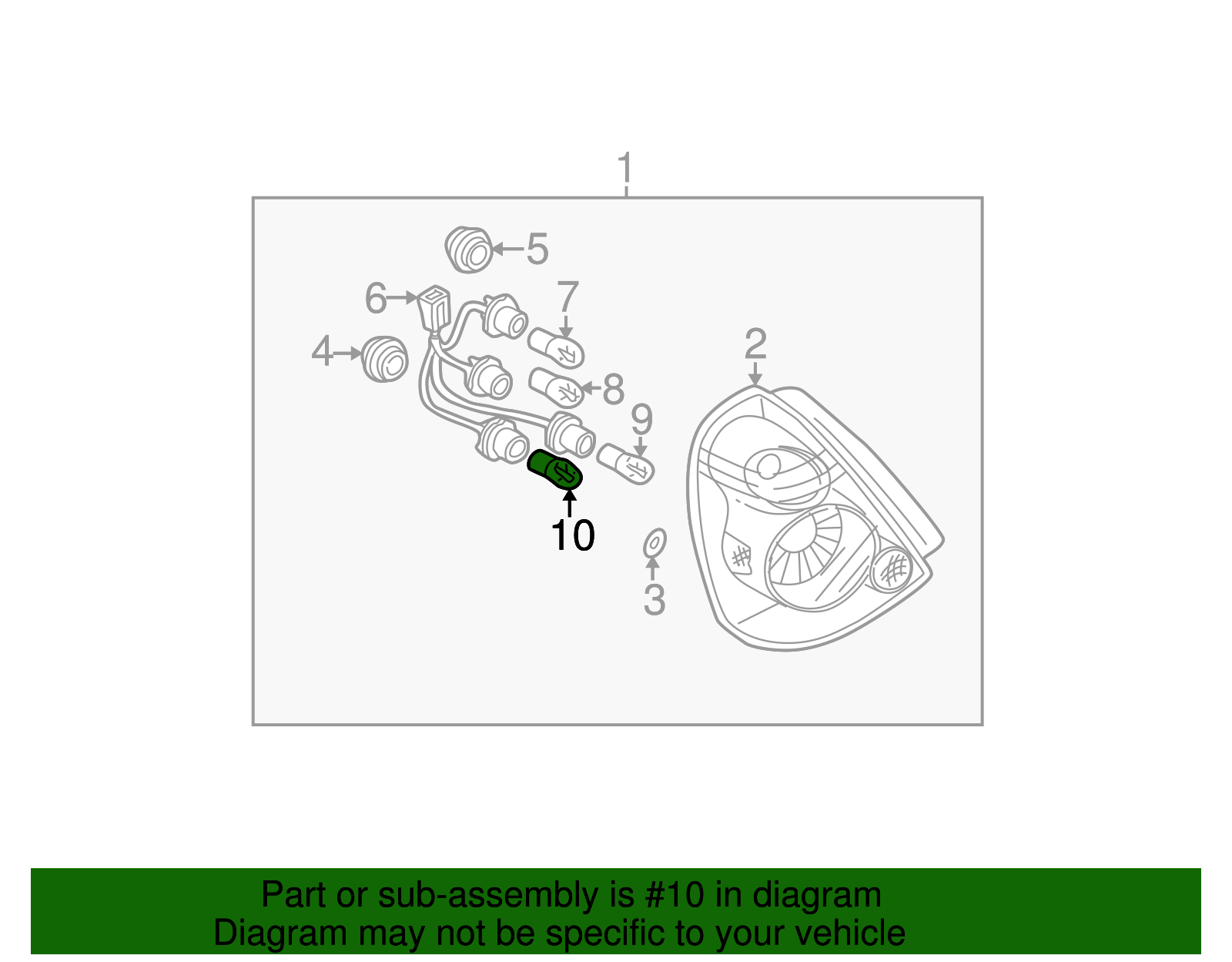 26261-89911 - 1991-2006 Nissan - Bulb | Anicra Nissan Parts