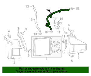 23486241 GM Auxiliary Radiator Outlet Hose | GM Parts Store