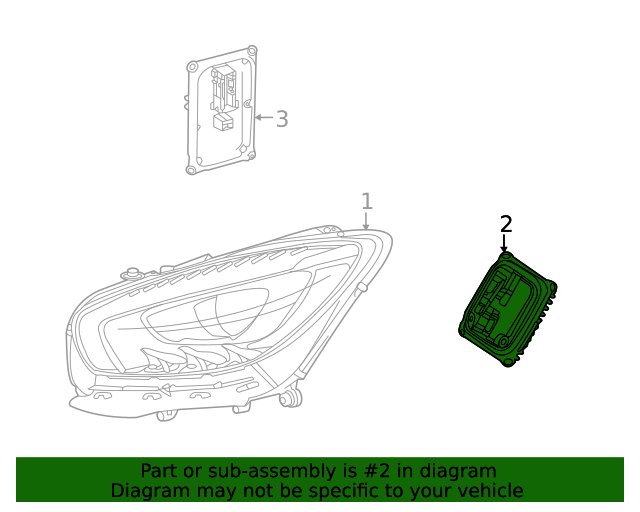 2539051601 - Control Module 2016-2021 Mercedes-Benz | AutoNationParts.com