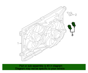2014-2020 Ford Fusion Fan Assembly Clip w716029s300 | TascaParts.com