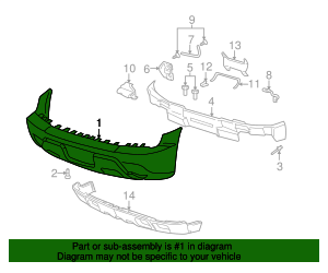 2003-2006 Chevrolet Avalanche 1500 Bumper Cover 12335679 | TascaParts.com