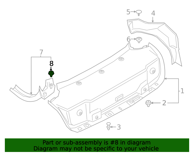 2013-2024 BMW Hinge Cover Clip 07-14-7-129-310 | BMWPartsDirect.com