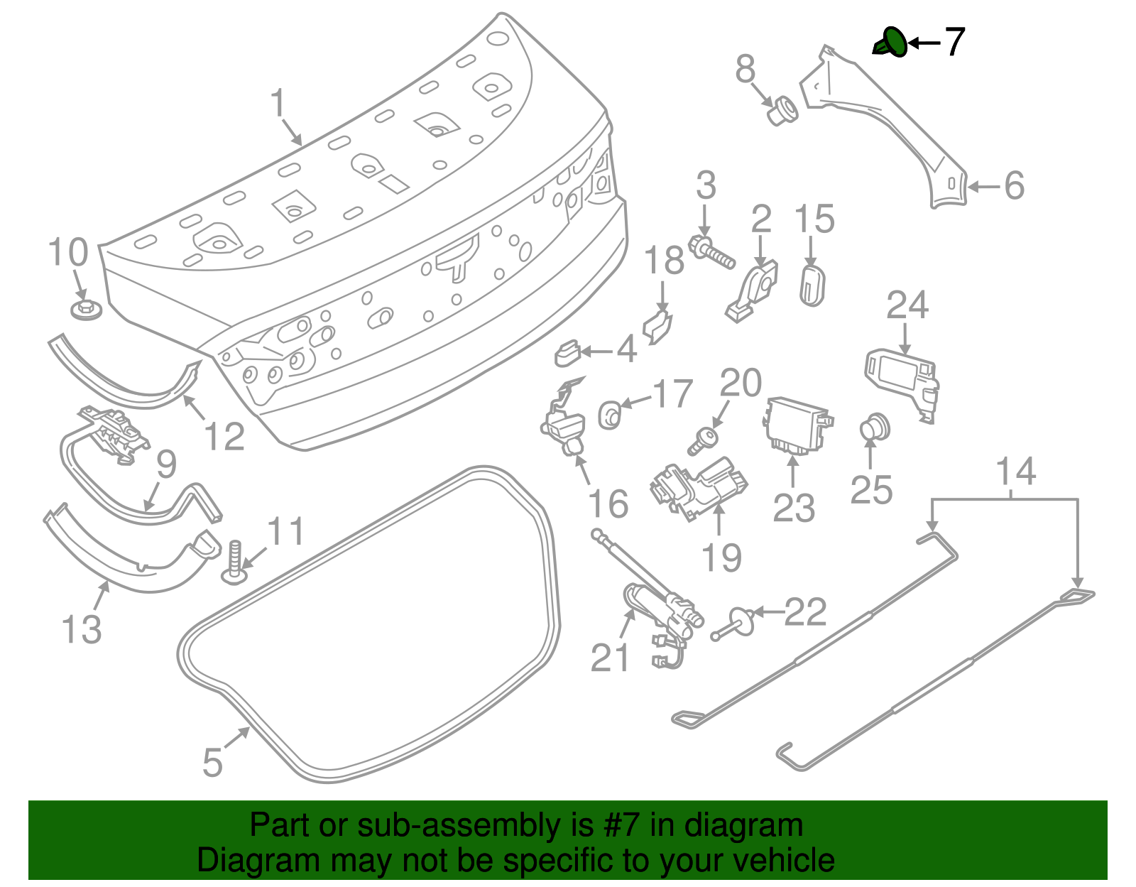2013-2025 Ford Side Cover Retainer Clip W716437-S300 | OEM Parts Online