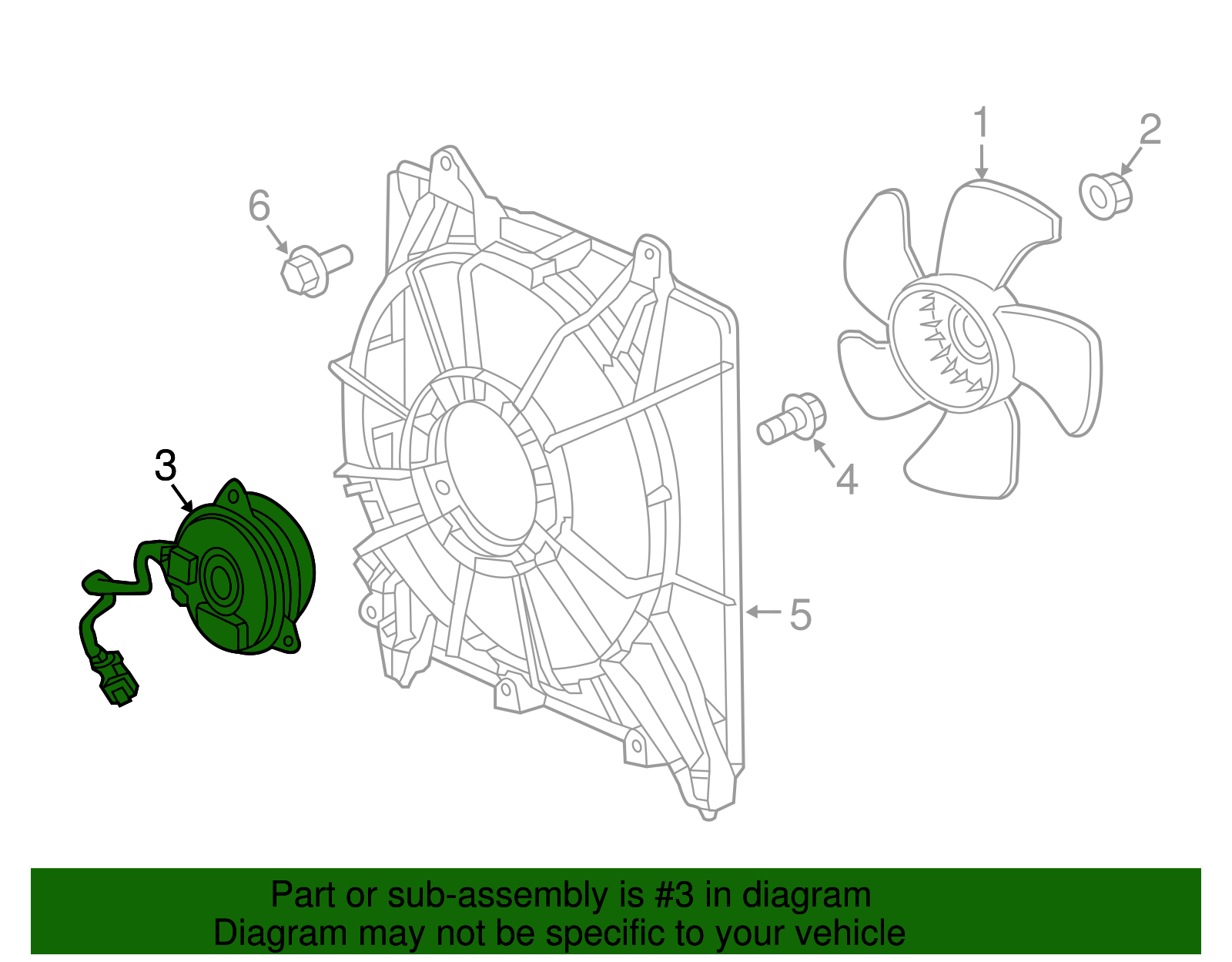 38616-5R1-003 - Fan Motor 2015-2022 Honda | Honda Parts Online