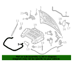 2017-2022 Porsche Panamera Seal To Hood 971-823-727-A | Sunset Porsche ...