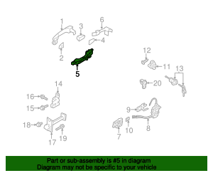 2011-2015 Hyundai Sonata Exterior Door Handle Base 82655-3S200 ...