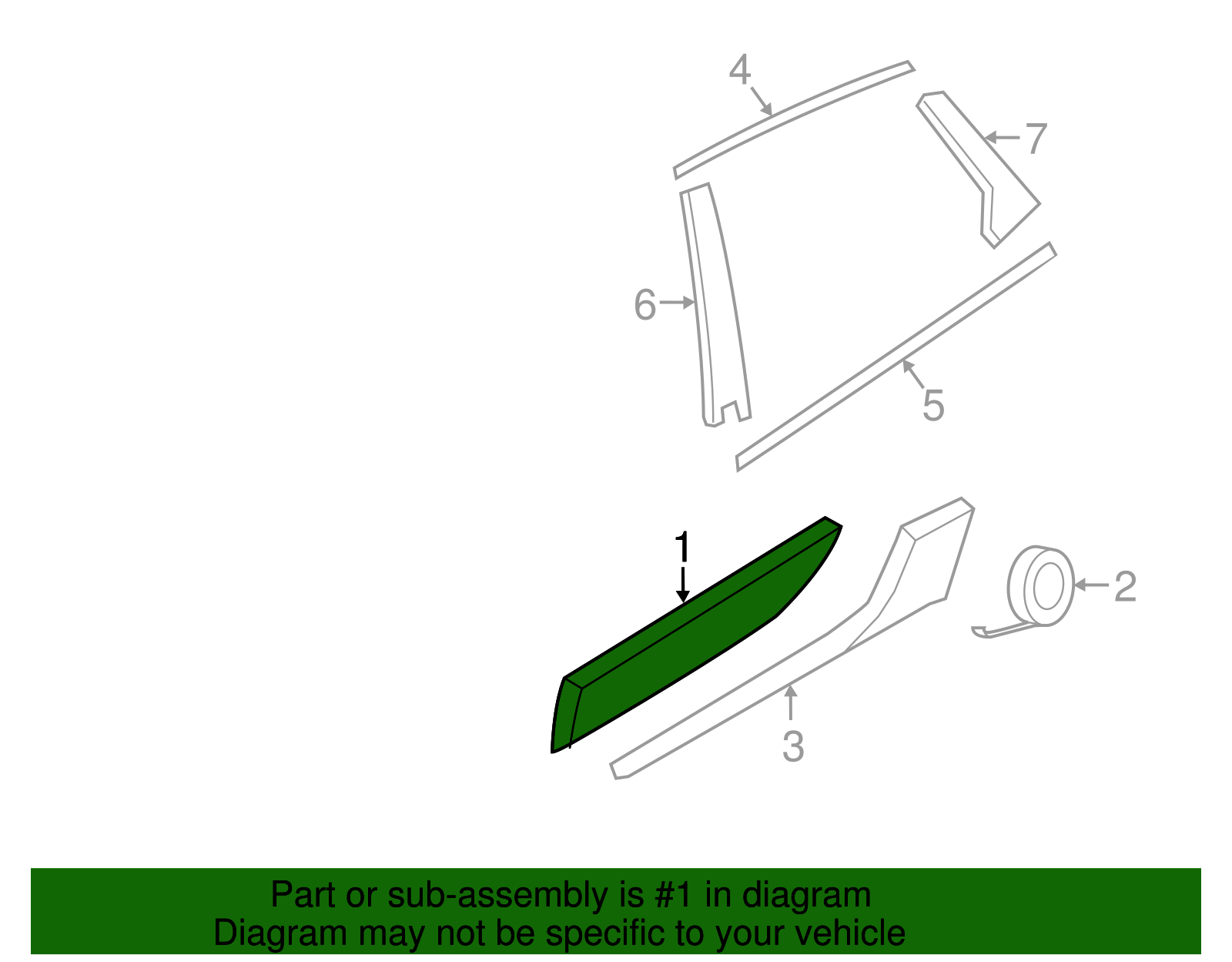 2015-2021 Porsche Macan Lower Molding 95B-898-566-OK1 | Sunset Porsche ...