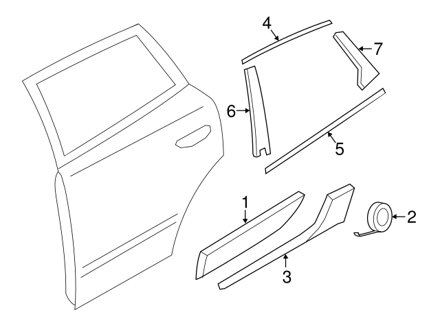 2015-2021 Porsche Macan Lower Molding 95B-898-566-OK1 | Sunset Porsche ...