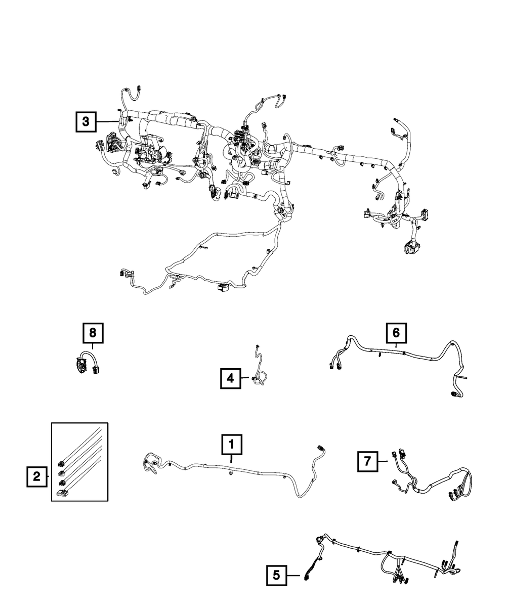 2021 Ram Instrument Panel Wiring 68484860AB | Mopar eStore