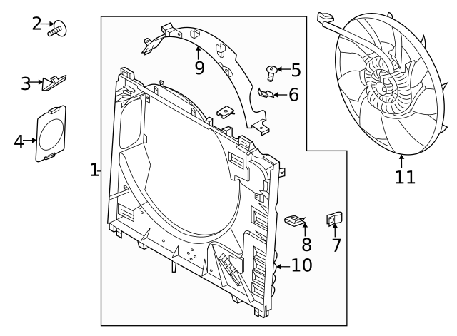 LR112861 - Fan & Motor 2010-2024 Land Rover | Land Leaping Genuine ...