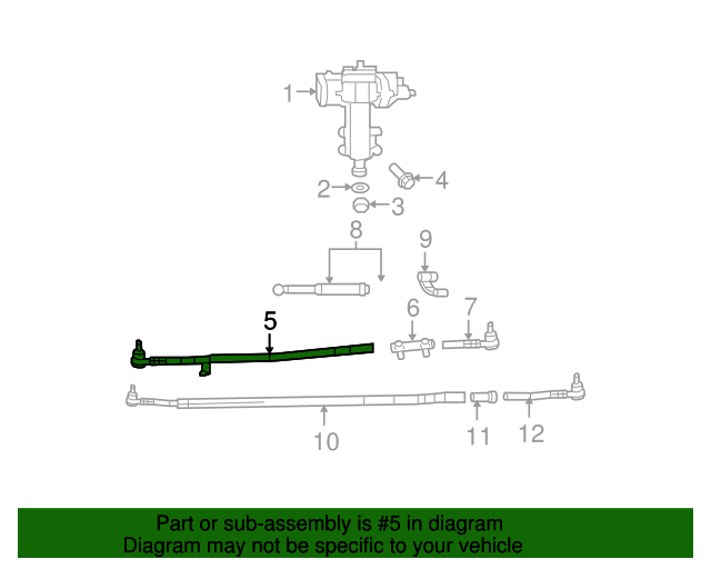 2007-2018 Jeep Drag Link 52060048AD | TascaParts.com