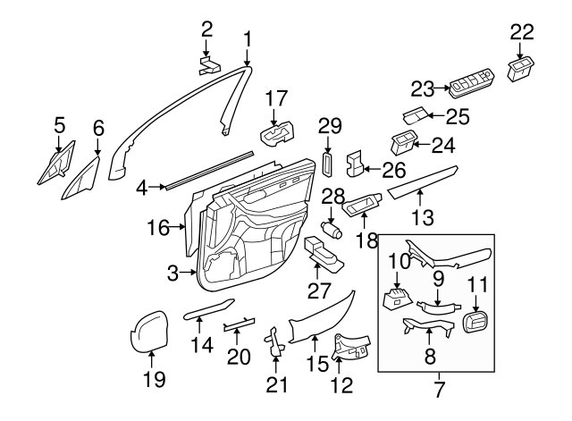 251-760-01-61 - Handle, Inside 2006-2010 Mercedes-Benz | Mercedes-Benz ...