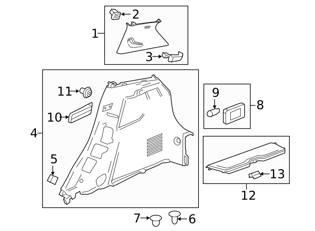 95416295 - Jet Black Luggage Shade 2016-2022 Chevrolet Spark | GM Parts ...