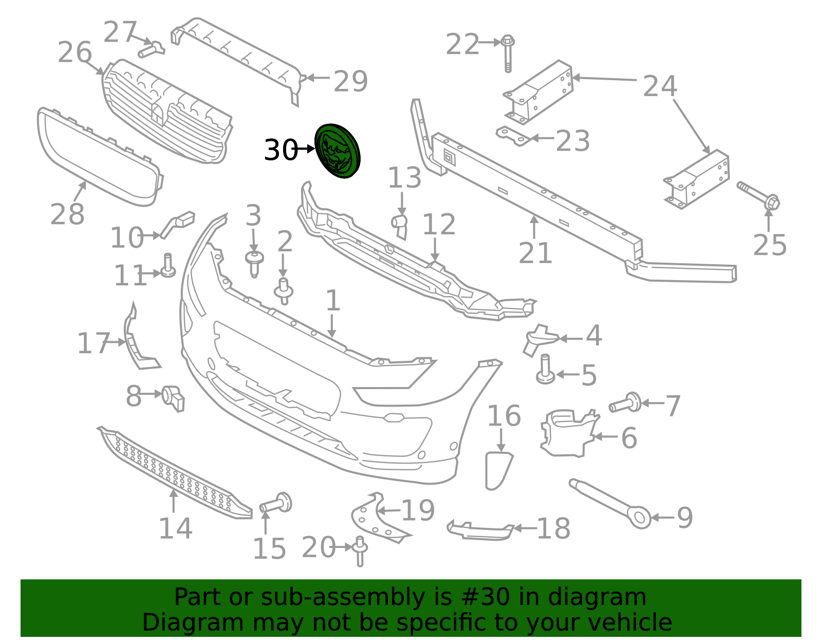 2018-2024 Jaguar Ornament J9C5647 | OEM Parts Online