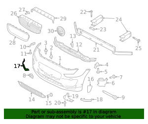 2019-2023 Jaguar I-Pace Bumper Trim T4N23302 | OEM Parts Online