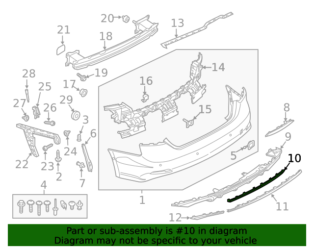 8W6-807-823 - Filler Trim 2018-2019 Audi | Audi OEM Parts