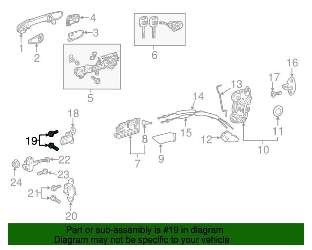 90105-A0235 - Upper Hinge Mount Bolt - 2008-2023 Toyota | OEM Genuine ...