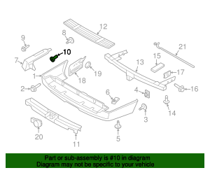 -W709629-S300 - Extension Grommet 2007-2017 Ford Expedition | Ford OEM ...