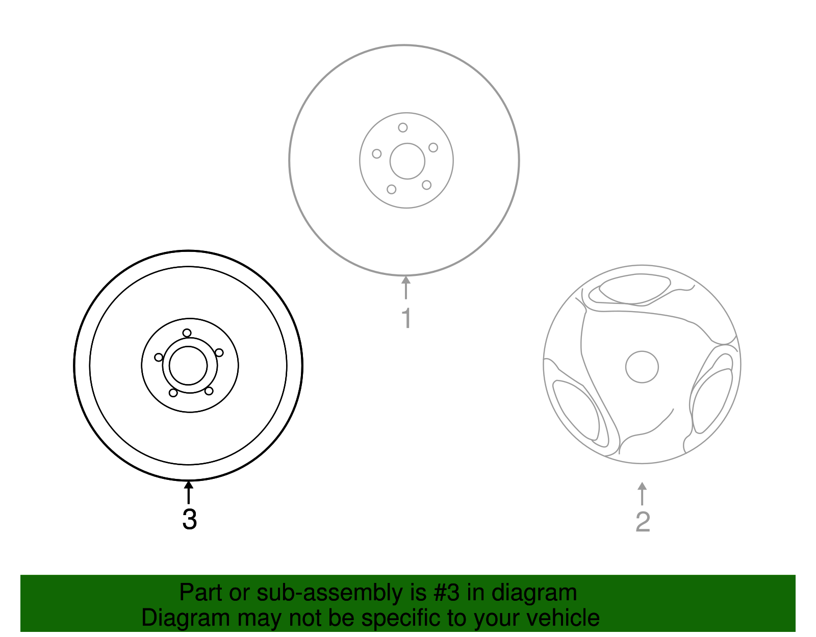 F8AZ-1007-EA - Wheel, Steel 1998-2005 Ford | Big 3 Auto Parts