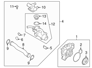Genuine Thermostat Cover Bolt for 2003-2011 Saab | Part# 11588712 ...