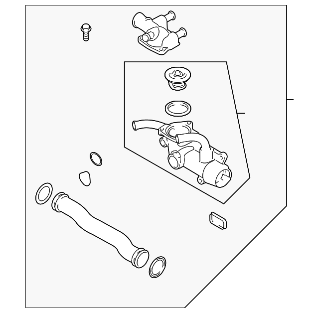 Genuine Thermostat Housing for 2003-2011 Saab | Part# 12790477 | Over ...