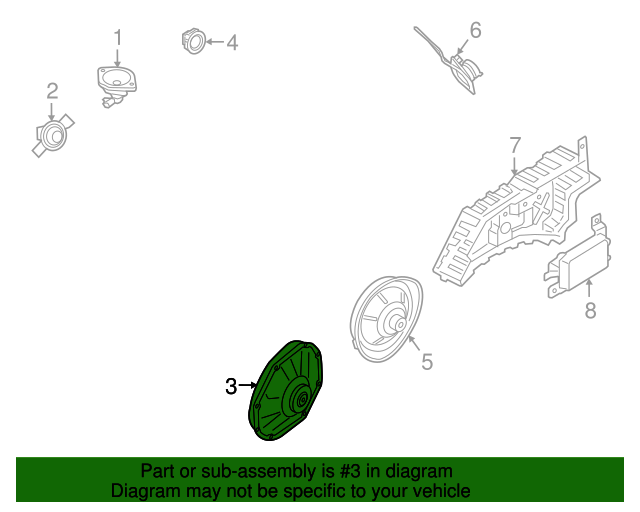 2022-2024 Ford Front Dr Speaker MU5Z-18808-D | OEM Parts Online