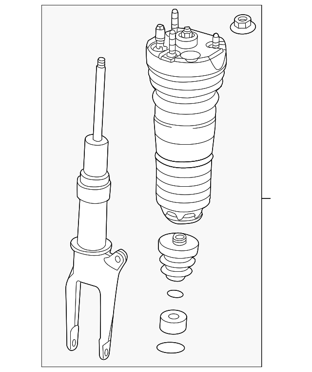 2014-2016 Porsche Panamera Strut Assembly 970-343-052-35 | OEM Parts Online
