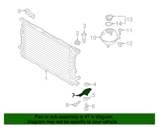 2015-2018 Audi Mount Bracket 8K0-805-201-A | Audi USA Parts