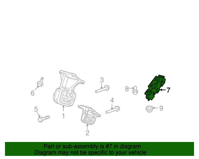 2007-2012 Mopar Rear Mount 52122843AG | TascaParts.com