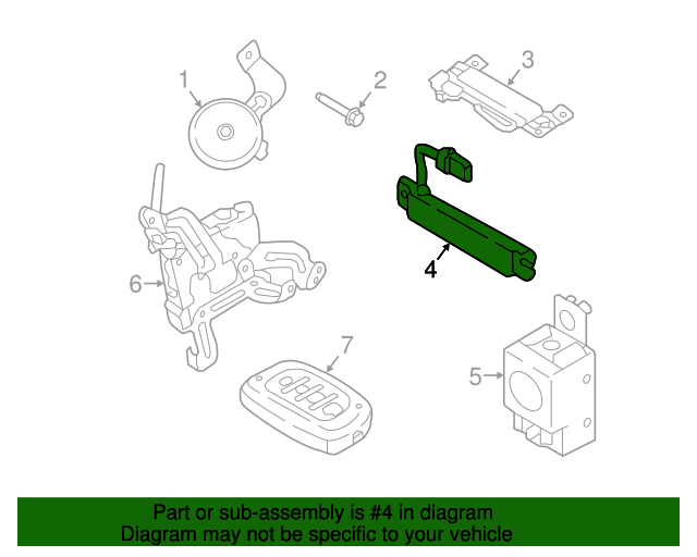 2016-2021 Hyundai Tucson Keyless Entry Antenna 95420-D3300 ...