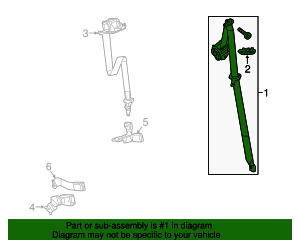 2020 GM Lap & Shoulder Belt 19356202 | Capital Chevrolet Parts