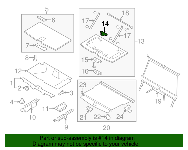 32131332 - Shelf Handle - 2020 Volvo XC90 | Volvo OEM Parts Direct