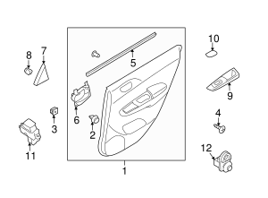 2003-2023 Subaru Overhead Console Clip 909140024 | Subaru Parts For You