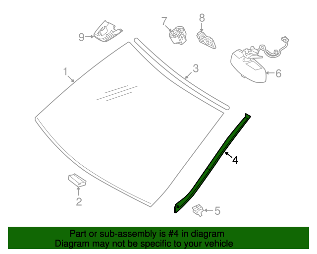 253-690-01-62-64 - Water Deflector Mercedes-Benz USA Parts