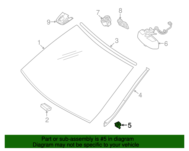 2539910300 - Ornamental Molding Clip 2016-2020 Mercedes-Benz | Mercedes ...