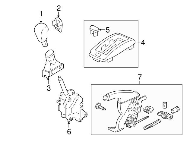 54130-TK4-A81ZB - Knob Assembly, Select *NH556L* (Leather) (Grayge ...