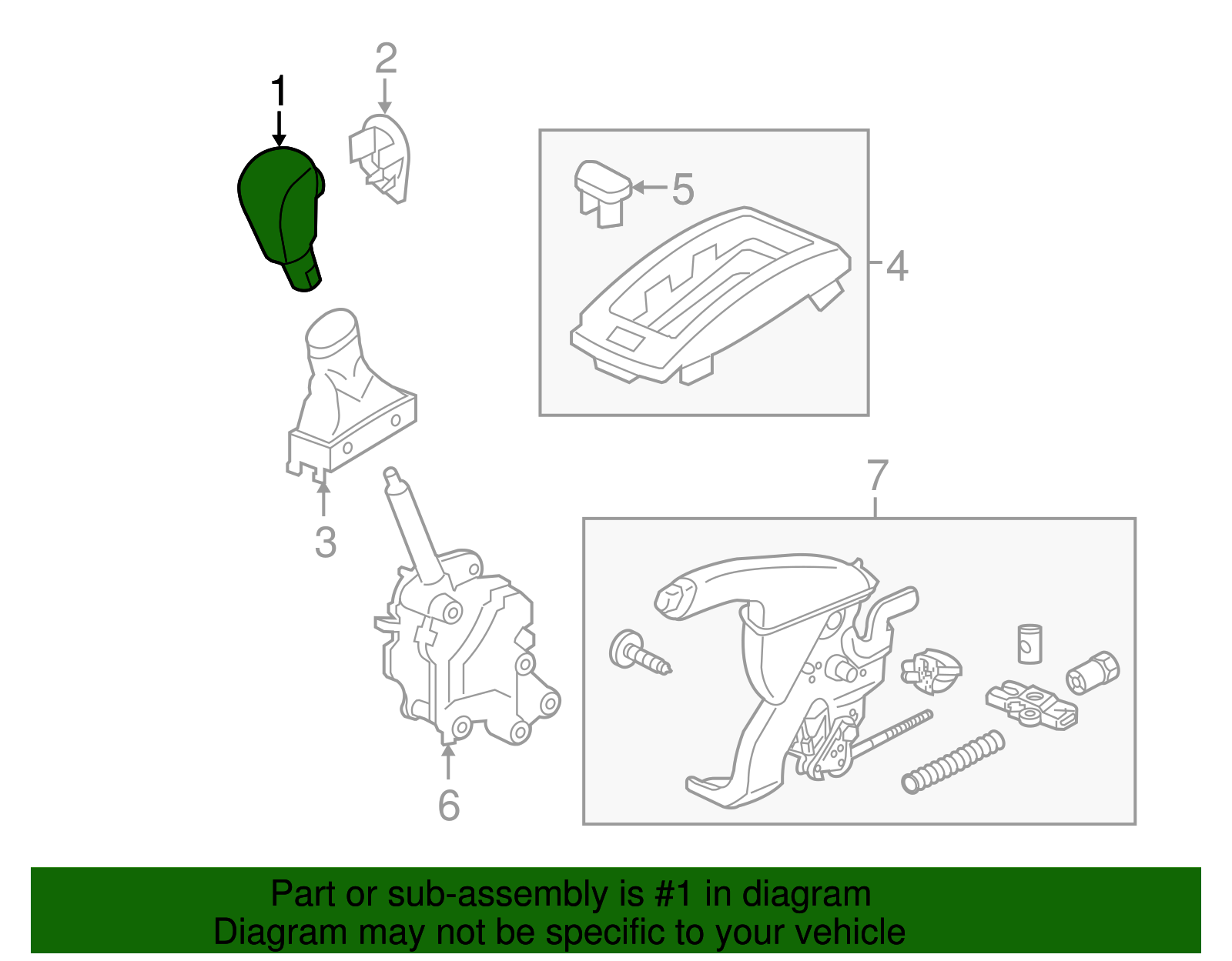 54130-TK4-A81ZA - Shift Knob 2009-2014 Acura TL | AutoNation Parts