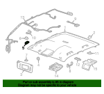 2010-2023 GM Sunroof Shade Retainer 13502787 | GM Parts Center