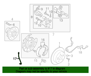58737-2S100 - Brake Hose 2011-2016 Kia Sportage | Kia.Parts Store