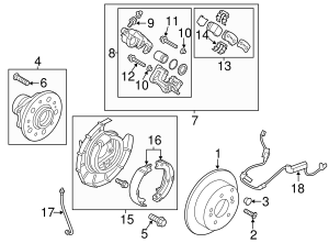2010-2020 Kia OEM NEW 10-19 Kia Bolt-Hub Rear Wheel Brake Lug Stud Bolt ...