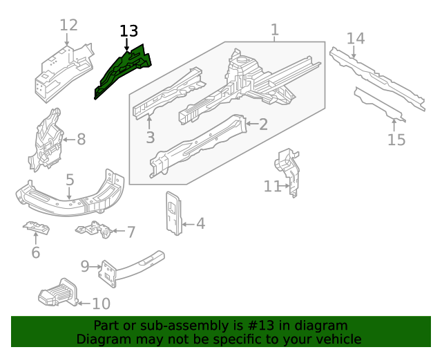 2015-2022 Ram ProMaster City Beam 68259346AA | TascaParts.com