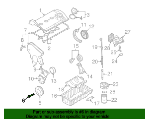 WHT-005-322 - Vibration Damper Bolt - 1998-2015 Volkswagen | European ...
