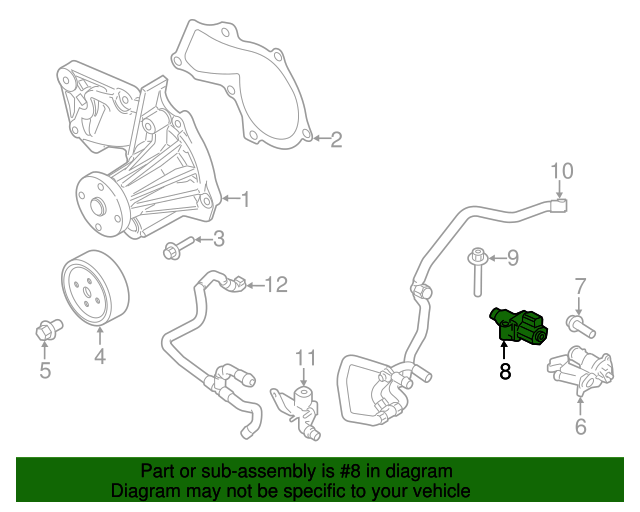 2014-2016 Ford Transit Connect Valve DJ5Z-8592-A | TascaParts.com