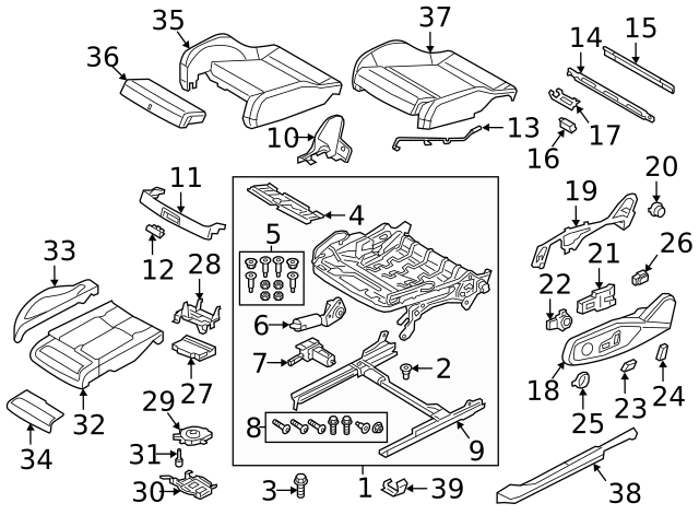 2018-2020 Audi Track End Cap 8W0-881-348-4PK | Audi USA Parts