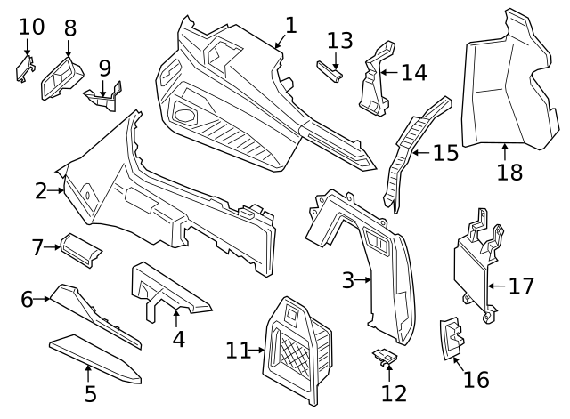51477950296 - 2019-2022 BMW X7 Front Cover (51-47-7-950-296) | BMW of ...
