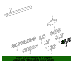 2007-2014 GM Tailgate Bowtie Logo 22829422 GM | GMPartsDirect.com