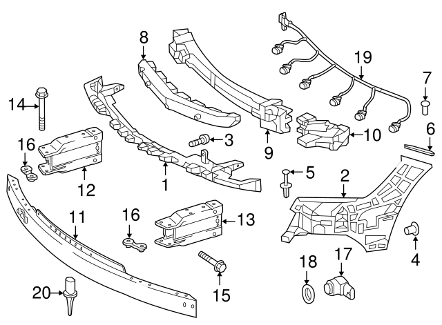 2012-2014 Mercedes-Benz Mount Panel 218-885-02-65 | MB Parts Center