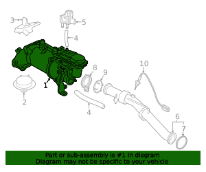11718570655 - 2018 BMW Egr Cooler (11-71-8-570-655) | BMW of South ...