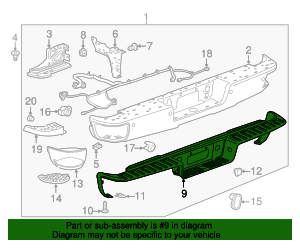 2015-2019 GM Rear Bumper Fascia Step Pad 84078290 | GM Parts Center