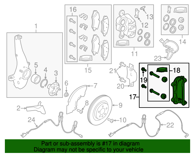 2014-2017 Land Rover Caliper Mount LR051628 | JaguarParts.com